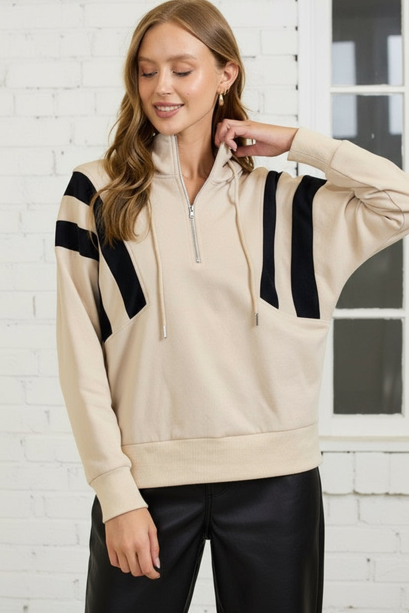 Colorblock Half Zip Hoodie – shop hey daisy!