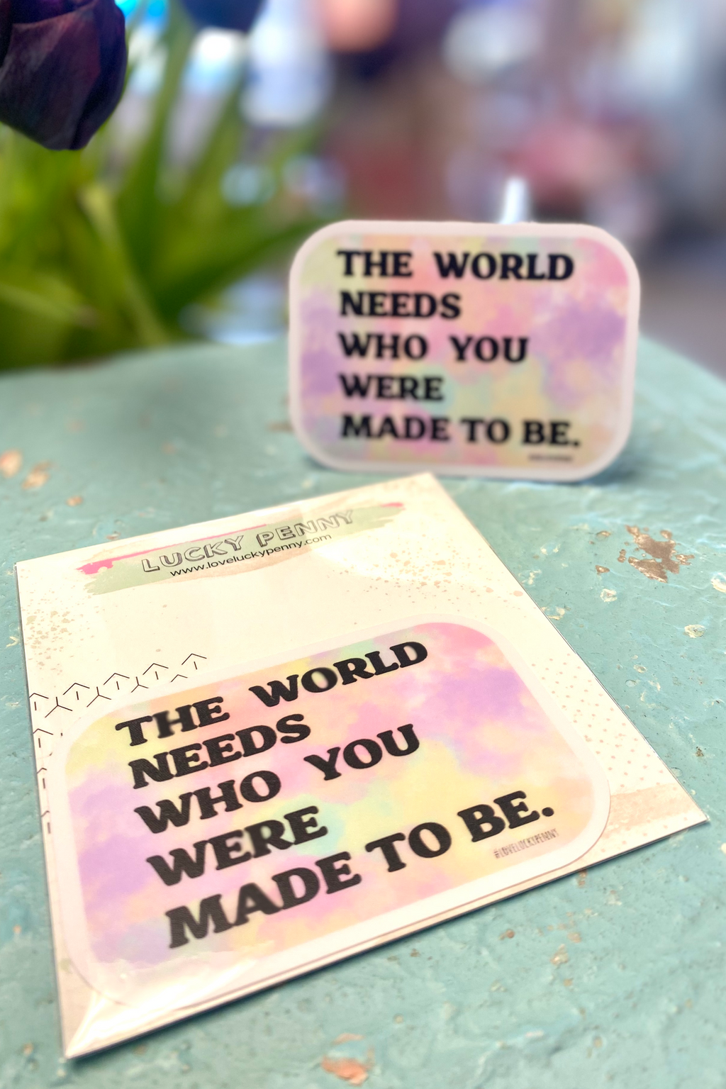 World Needs Tie Dye Sticker – shop hey daisy!